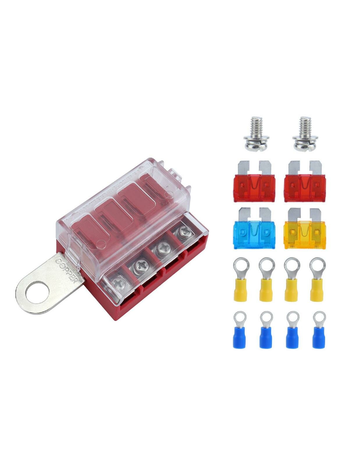 Комплект блоков предохранителей 32 В Водонепроницаемая коробка морских реле Влагозащищенные чехлы для автомобиля лодки