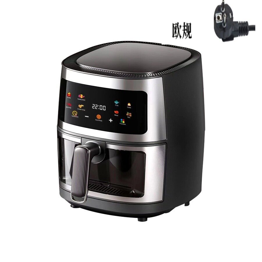 8L Визуальная фритюрница для дома, большая емкость, машина для картофеля фри, умная многофункциональная электрическая фритюрница Airfrye