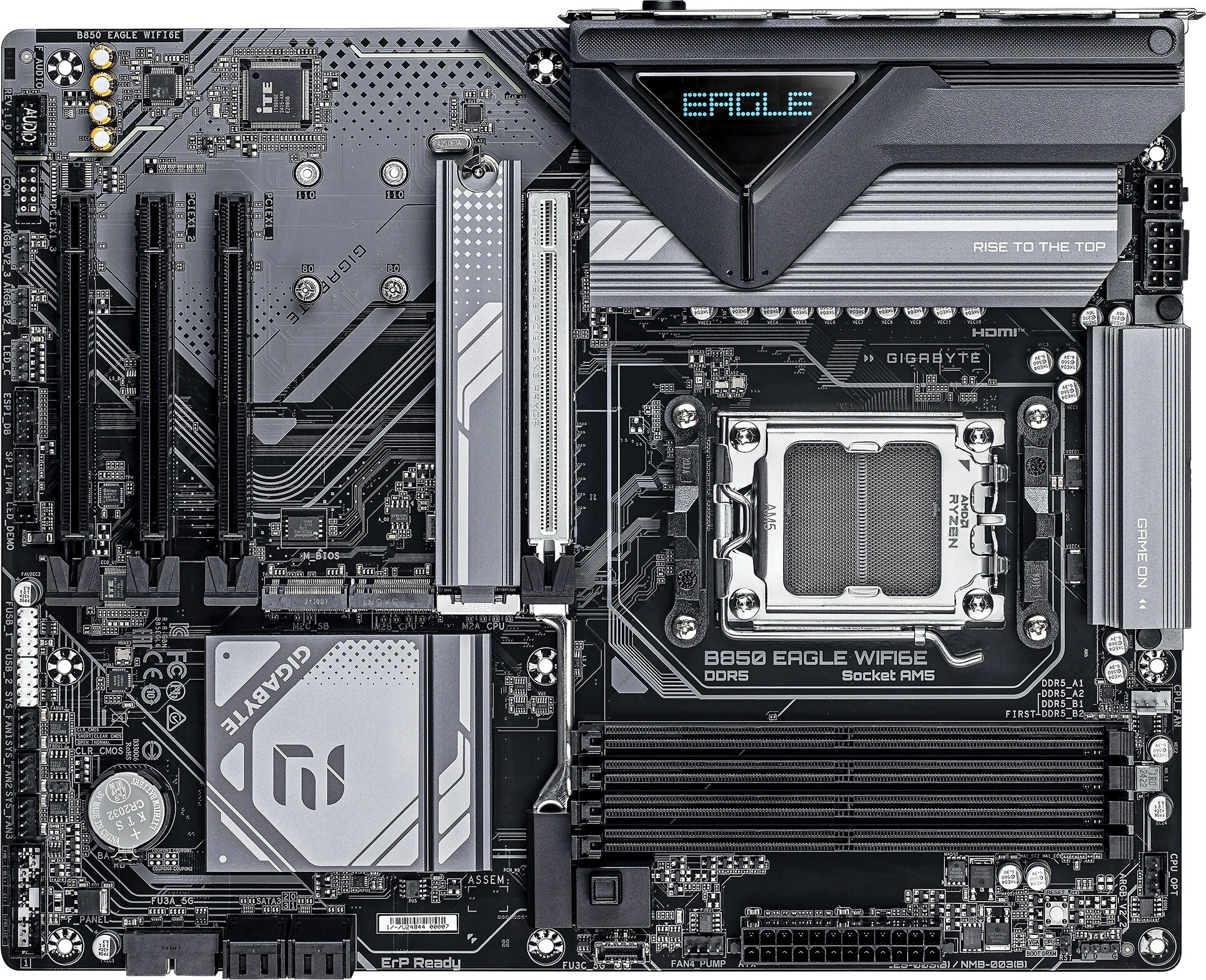 Материнская плата Gigabyte B850 EAGLE WIFI6E Socket AM5 AMD B850 4xDDR5 ATX AC`97 8ch(7.1) GbLAN RAID+HDMI+DP