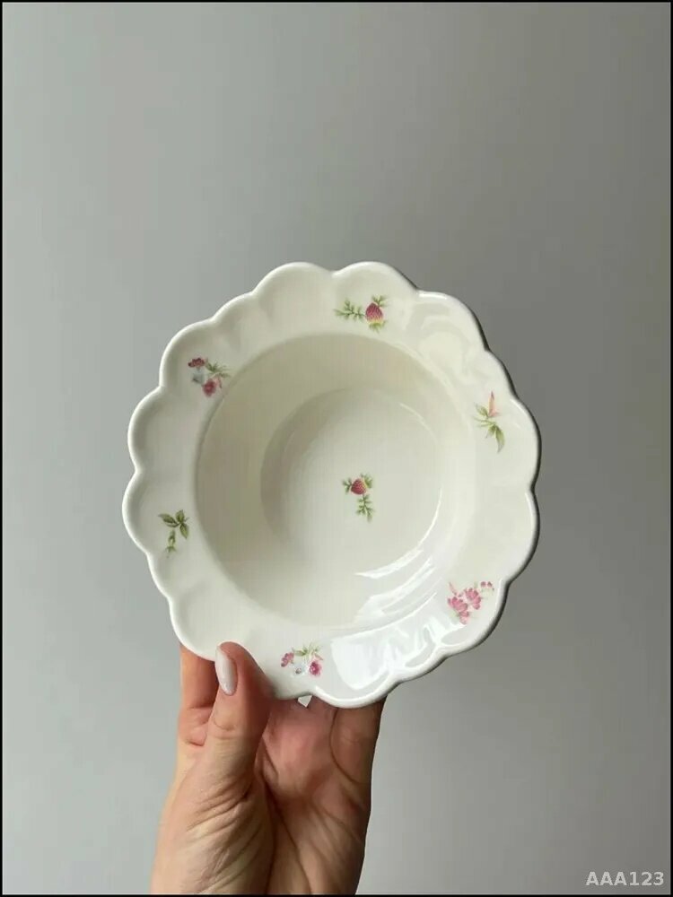 Пиала Цветы 220 мл белый, бежевый, 1 шт，（Рекомендуемые качественные продукты）