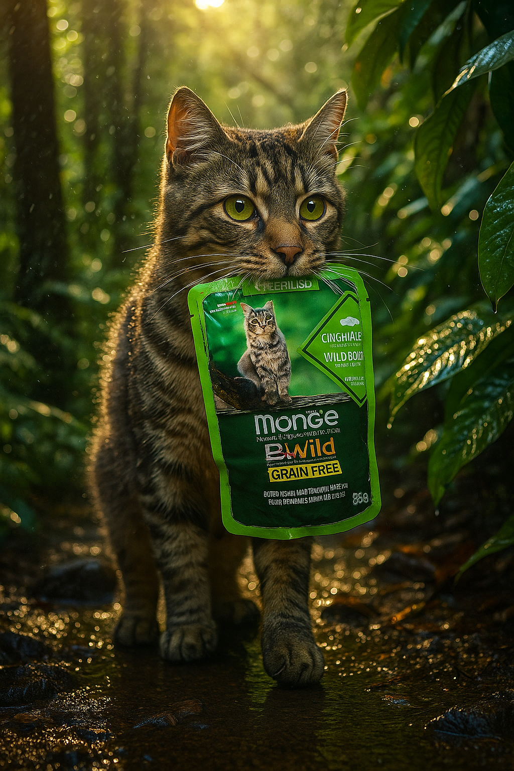 Корм для кошек Monge BWild, беззерновой, из кабана, для стерилизованных, 85г, 24 шт