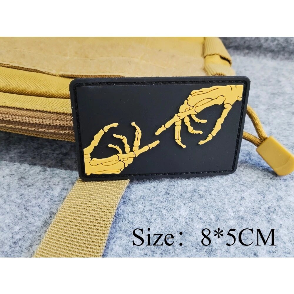 Крючок и петля патч череп ПВХ PVC Patches 2