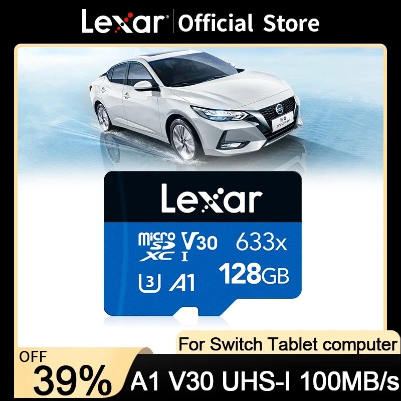 Lexar 64GB microSD карта памяти 633X V30 A1