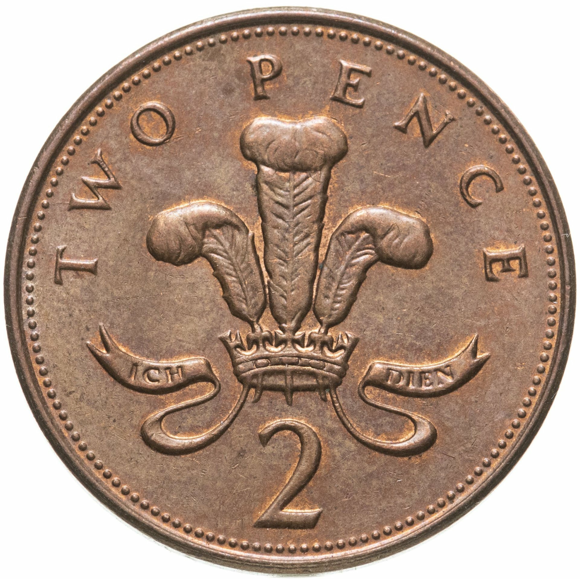 Великобритания 2 пенса pence 1998-2008 магнетик случайная дата, Сталь, в сохранности XF-AU