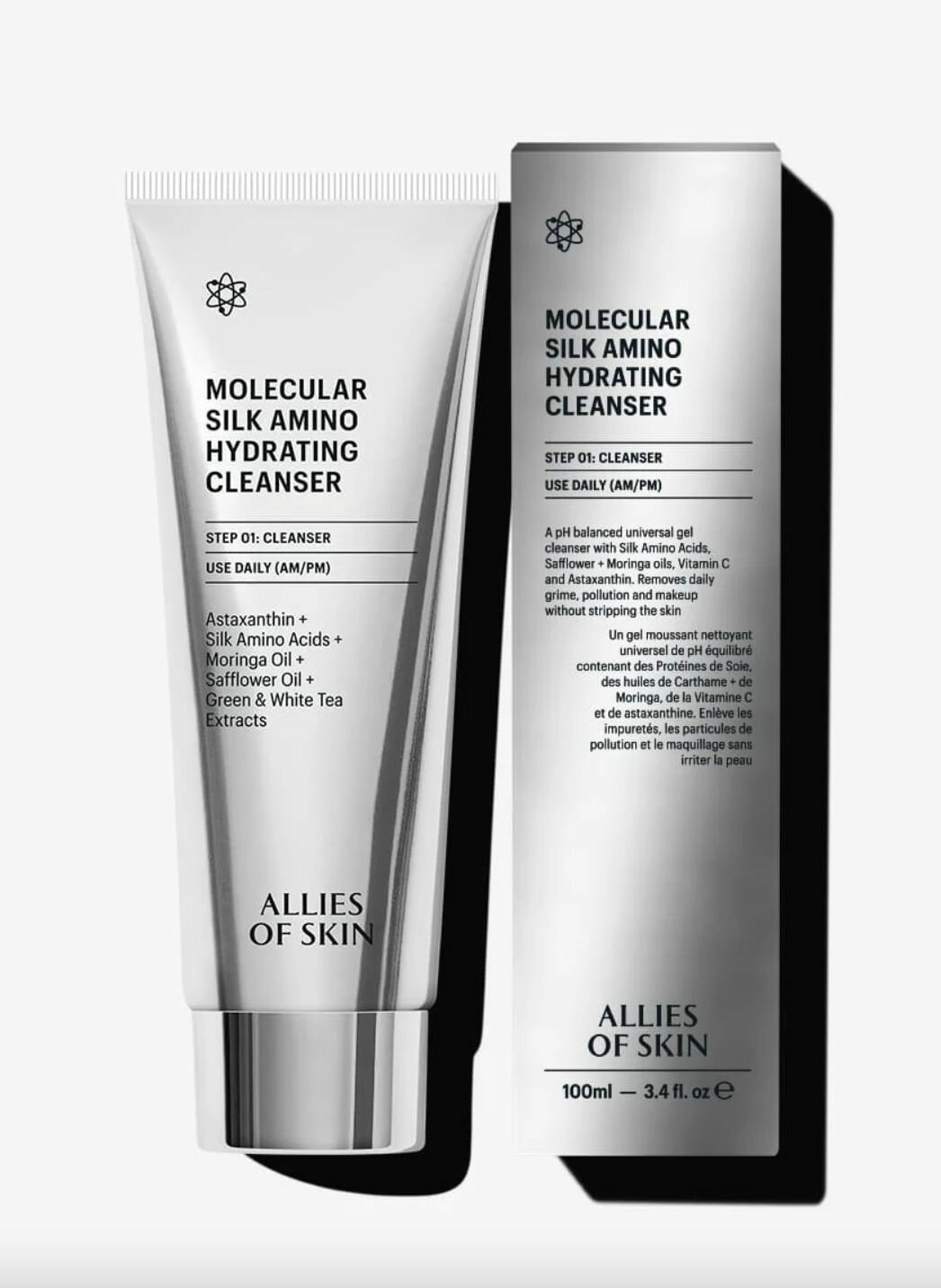 Allies of Skin Молекулярное очищающее средство Molecular Silk Amino Hydrating Cleanser 100 ml