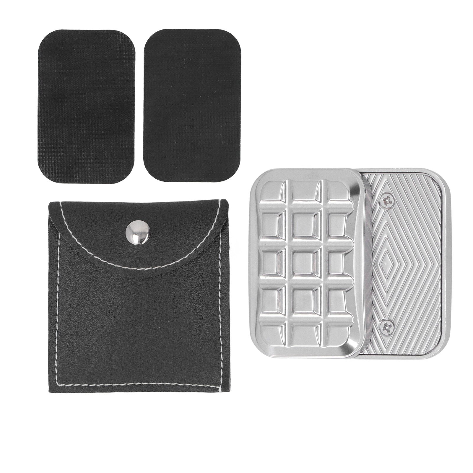 Металлический слайдер-антистресс с магнитной тактильной отдачей, игрушка-антистресс для взрослых, игрушка для снятия стресса и расслабления, строительные блоки, серебристый.