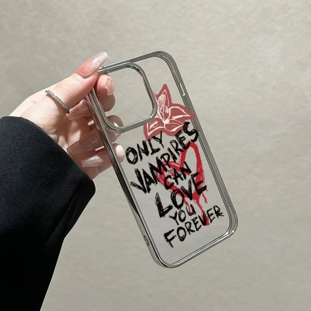 Модный чехол для телефона Vampires Love Forever для iPhone 17AIR 16E 15 14 13 12 11 PRO MAX XR XSMAX 7 8 PLUS Y2K, противоударный мягкий чехол