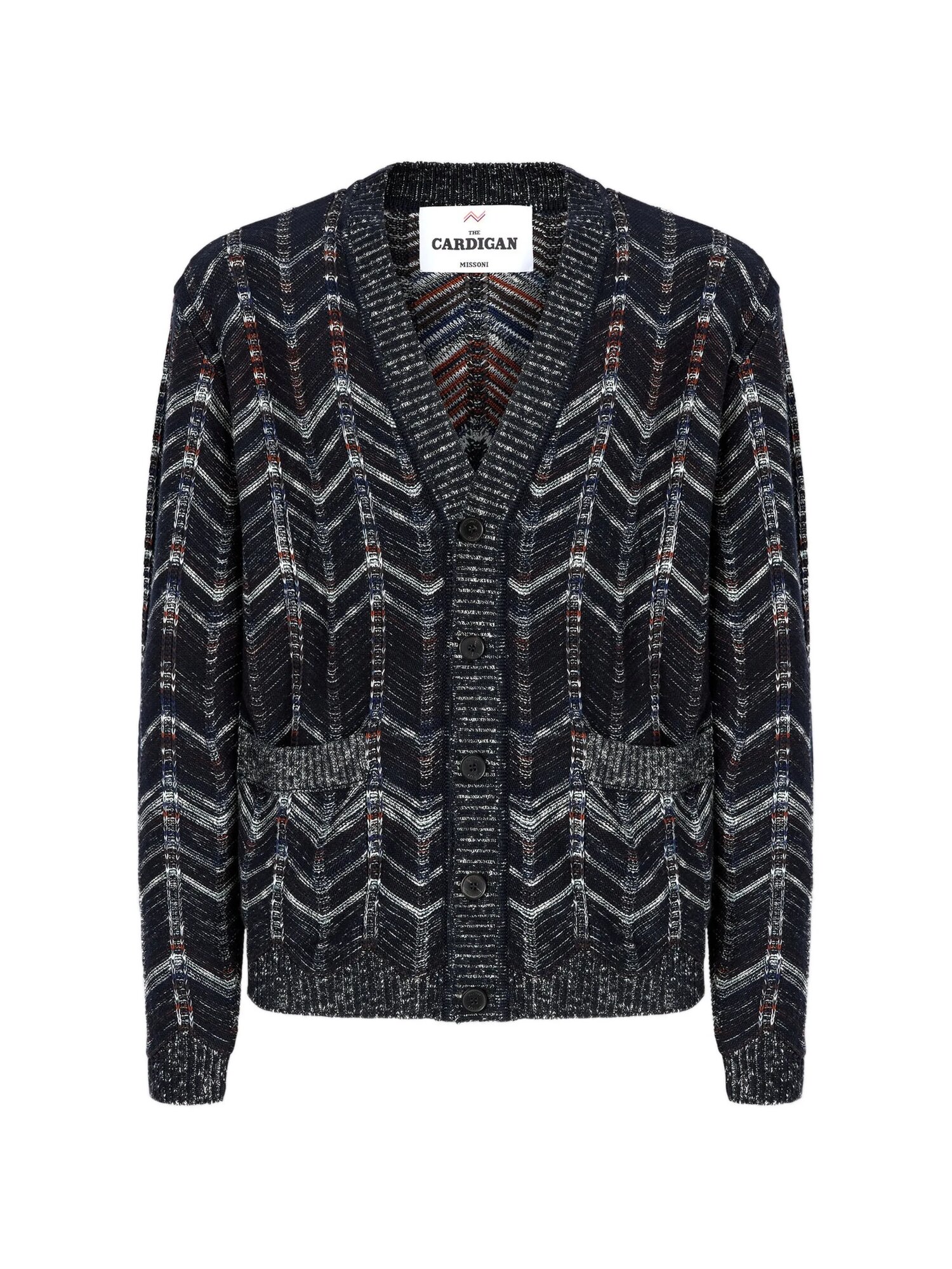 Кардиган Chevron ribbed-trim cardigan