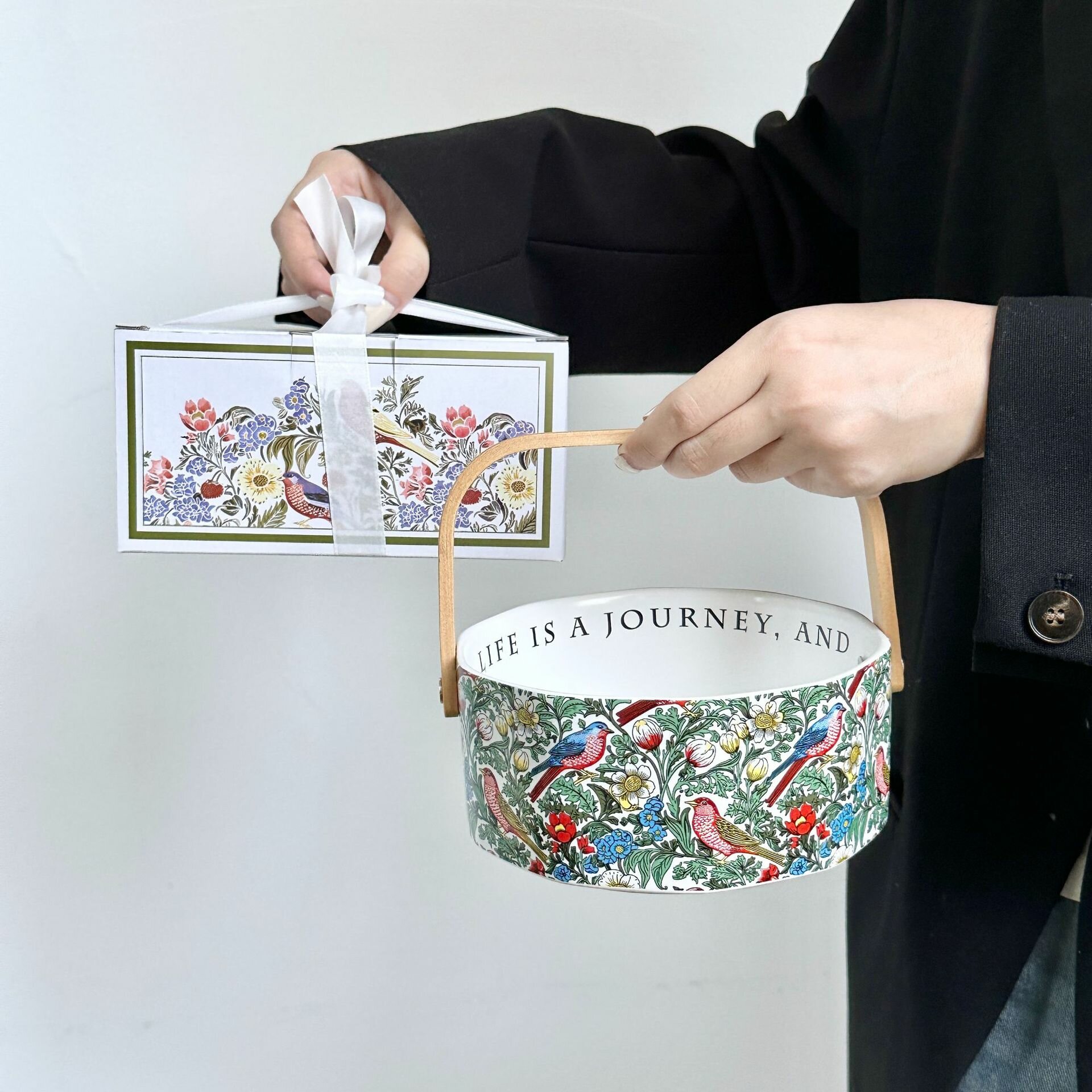 Оригинальная фруктовая тарелка в стиле Морриса, ручная корзина для фруктов, закуска для гостиной, блюдо для сухофруктов, подарок для клиентов и сотрудников