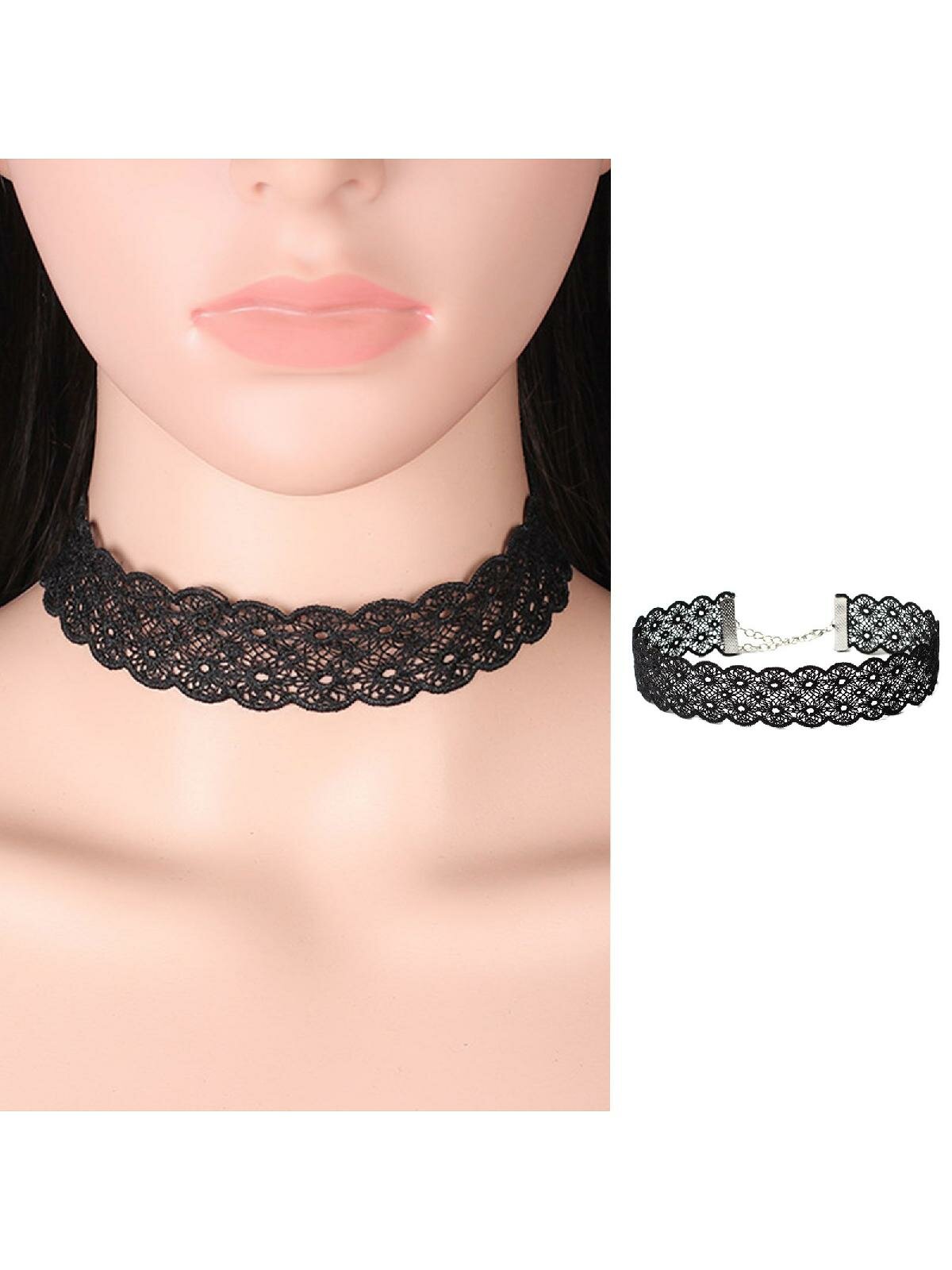 Готический кружевной чокер