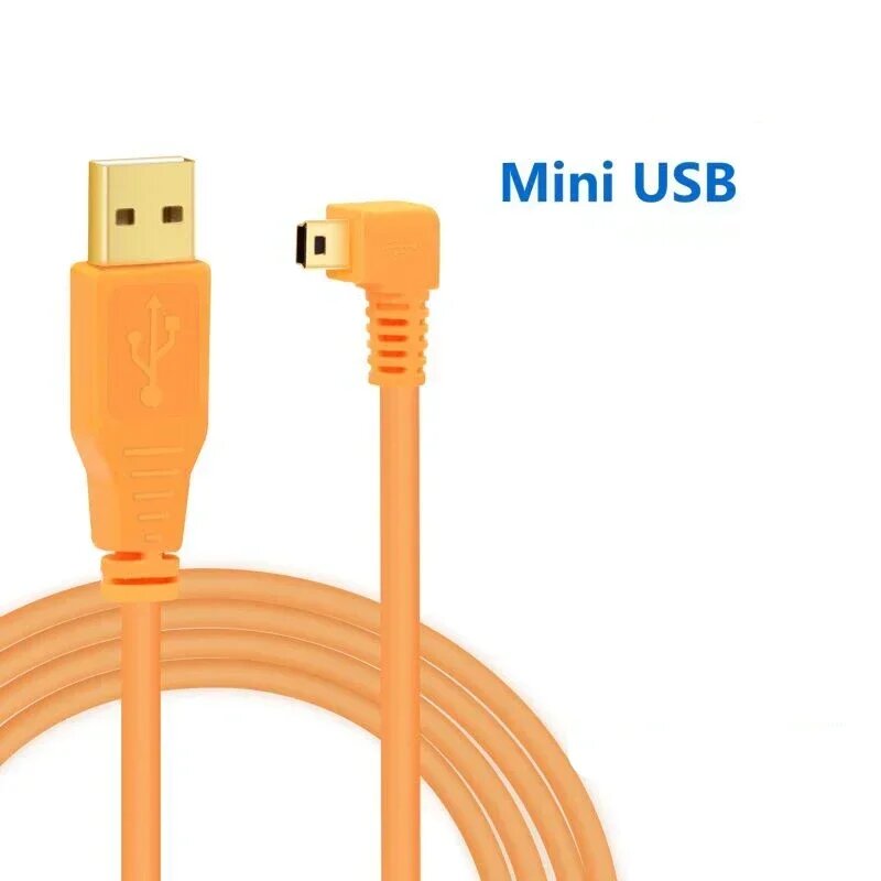 USB Type-C кабель для фотокамер Canon Nikon 1.8м 10м 1.8m, USB A- Elbow Mini