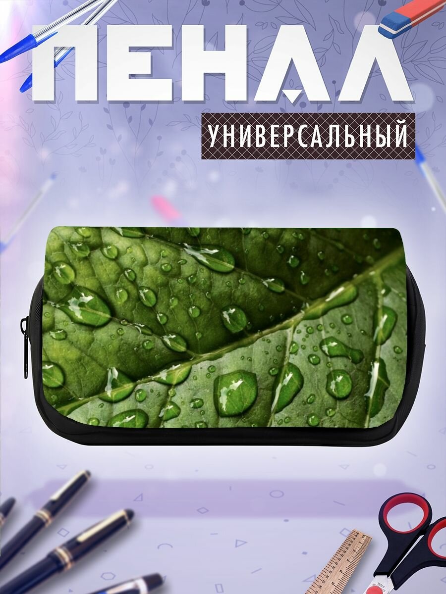 Школьный пенал текстура лист