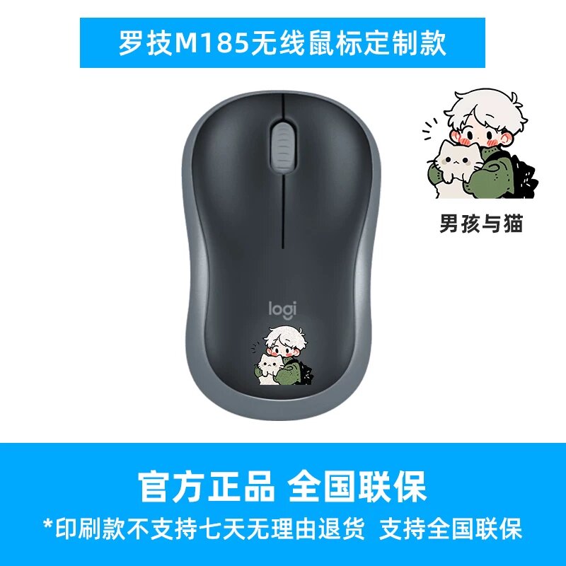 Беспроводная мышь SF Logitech m185/m186 для офисных компьютеров, универсальный USB, портативная, компактная, новая, для