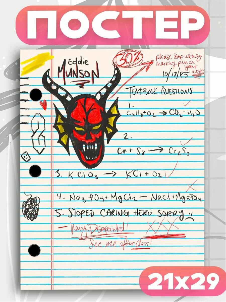 Постеры на стену для интерьера Очень странные дела Осд, плакат 1шт, А4 размер.