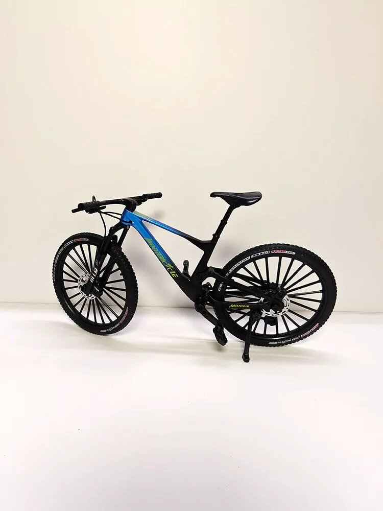 Игрушечный велосипед Mountain Bicycle, масштаб 1:8, синий/черный — фото 1