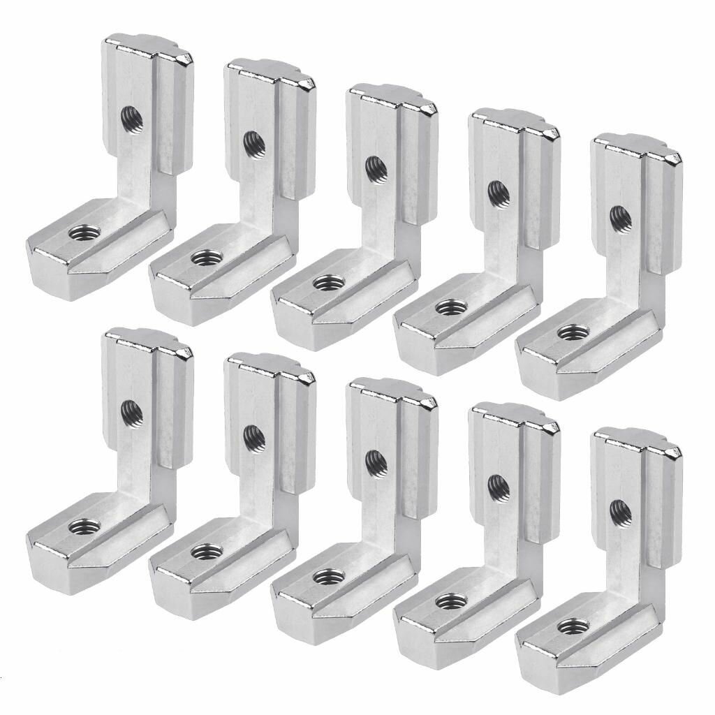 Угловые крепления из нержавеющей стали (10 шт)