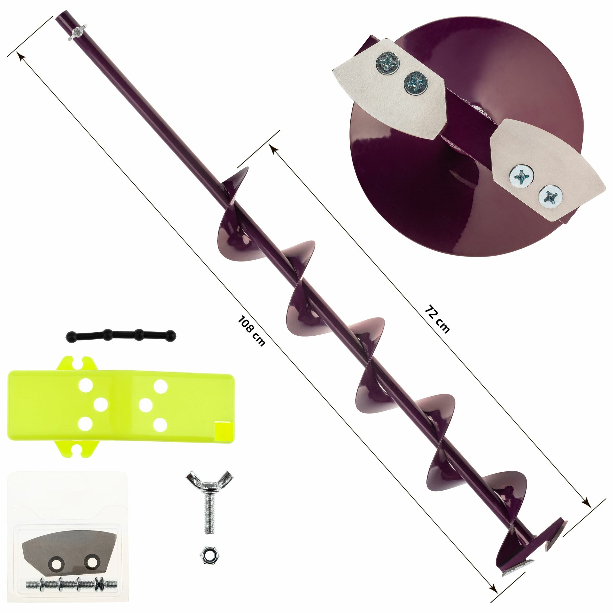 Ледобур Шнек для шуруповерта Onega 130 мм