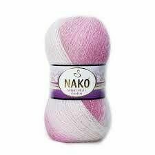 Пряжа Nako Mohair delicate color flow 28165 (5 мотков по 100г/500м)