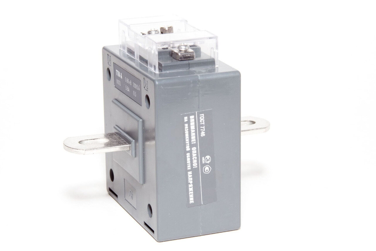 Трансформатор тока Instart 250/5 А, с шиной, 5 ВА, высокий класс точности