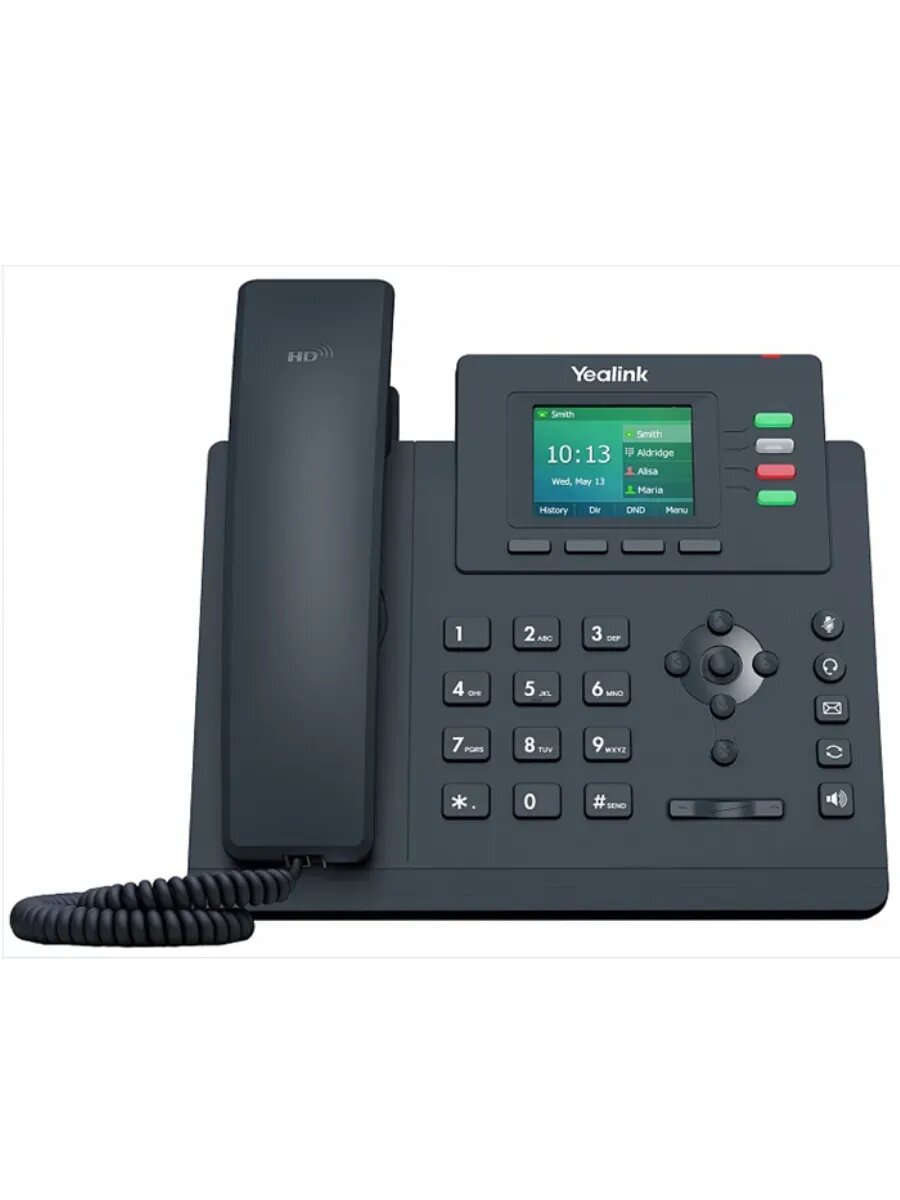 IP-телефон 4 линии, цветной экран, PoE, GigE , SIP-T33G