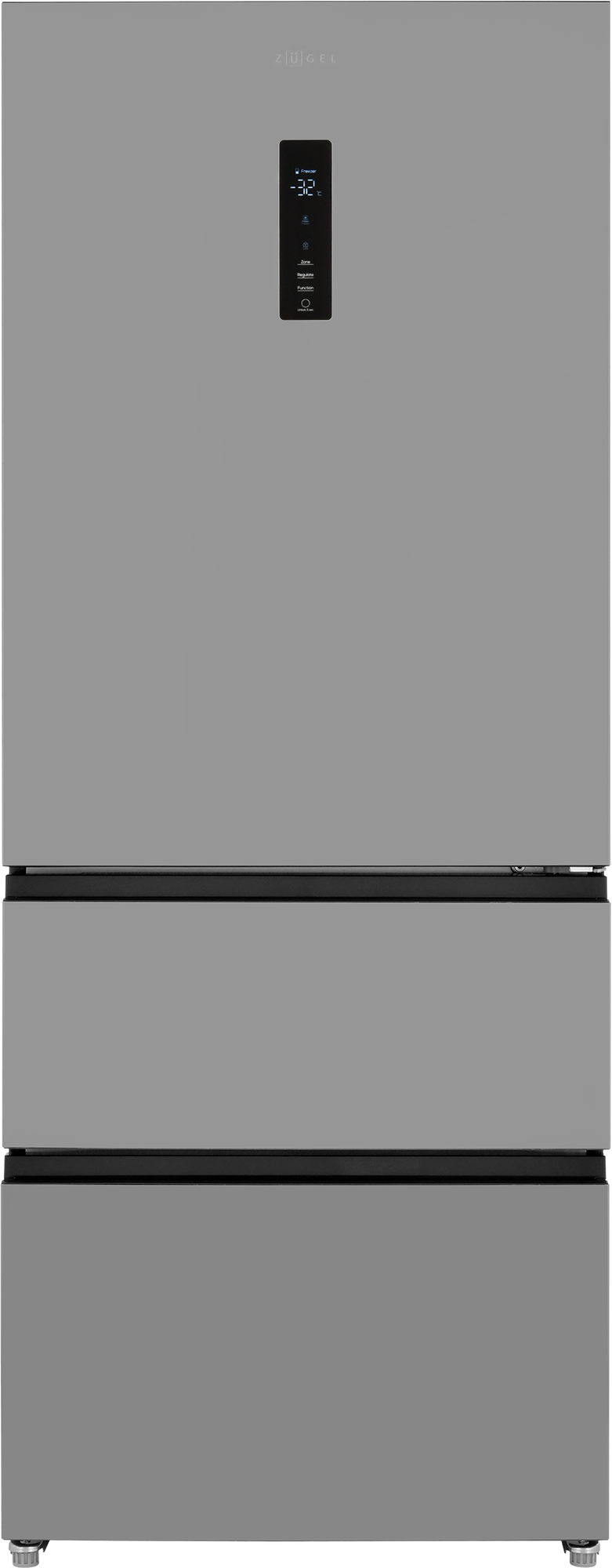 Холодильник отдельностоящий Italian Door ZUGEL ZRFD201X, нерж. сталь