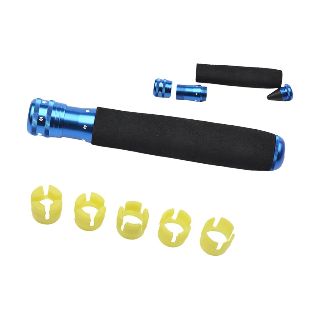 Многофункциональный металлический столик для пеленания с удочкой hand rod-D длинный синий разъемный тип