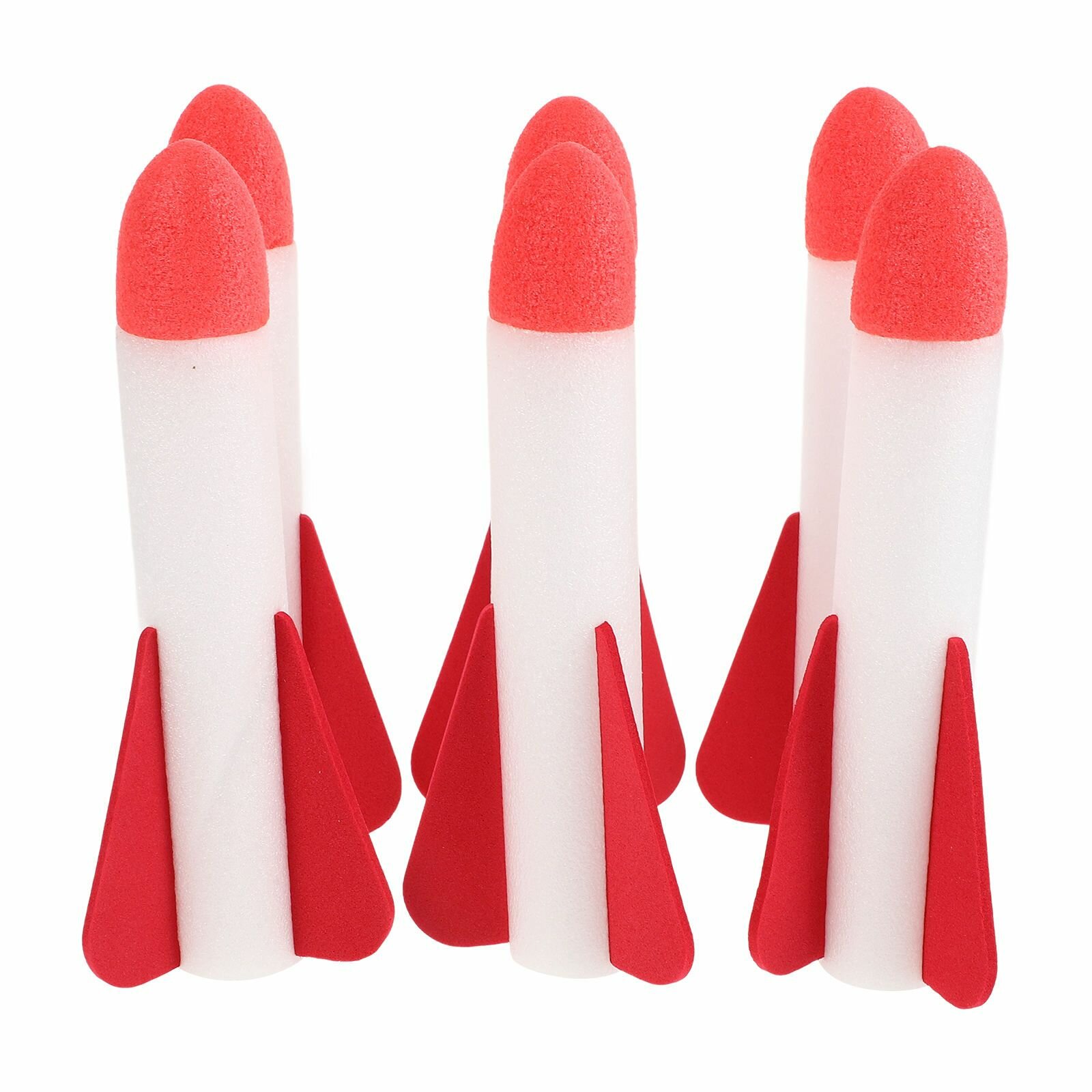 Игровая пусковая труба для ракет с функцией запуска ногой, комплектуется шестью снарядами для наружных игр, 17.50x6.00x6.00 см