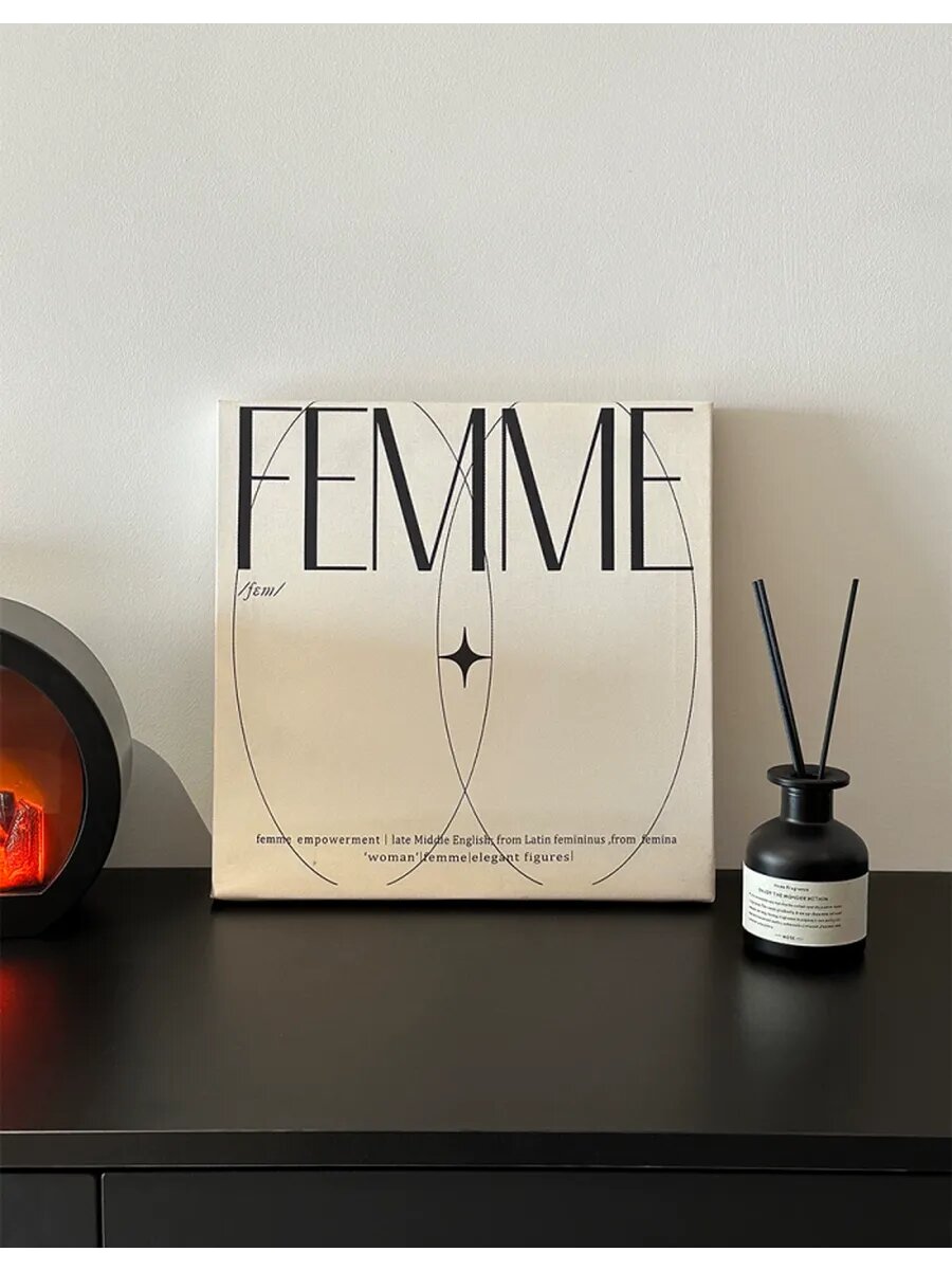 Декоративная картина FEMME 30x30 см, без рамки, масло