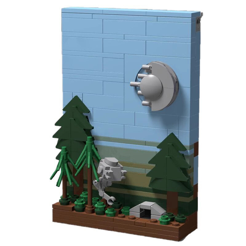 MOC-164227 История Эндора, серия Creative Planet, сцена в сборе, строительный блок, игрушка в подарок