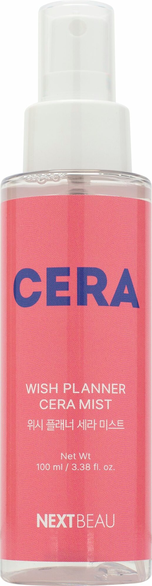 NEXTBEAU Успокаивающий мист для увлажнения чувствительной кожи лица с керамидами, корейская косметика. 100мл
