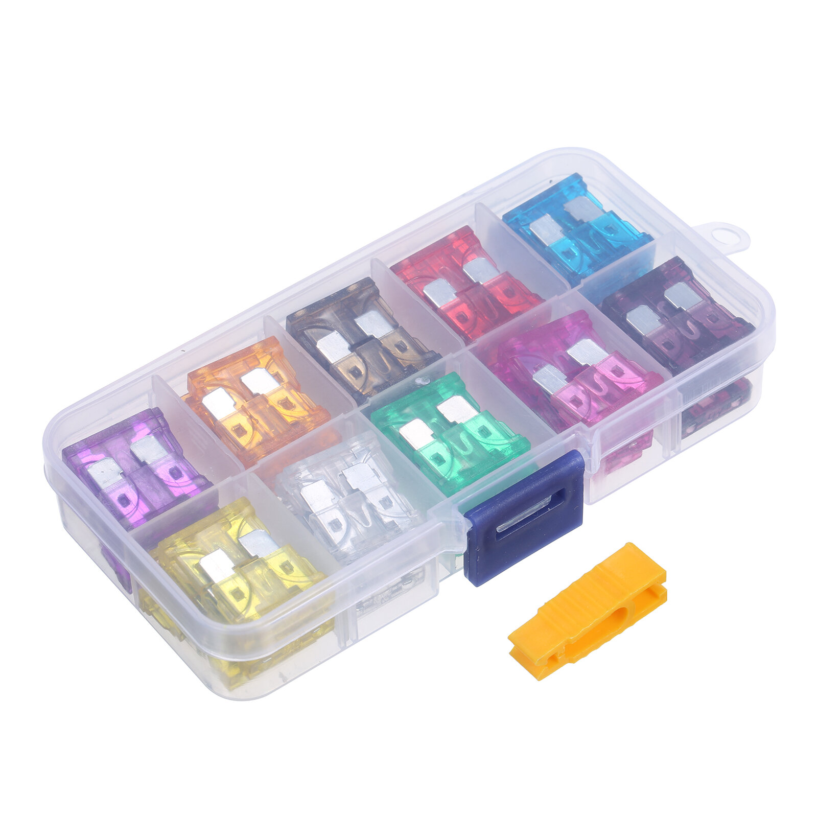 Предохранители: 80 Штук 10 Номиналов 3A-40A Удобная Идентификация По Цвету Набор Предохранителей - Компактное Хранение В Кейсе Автомобильные Предохранители For Экстренный Ремонт В Дороге И Гараже