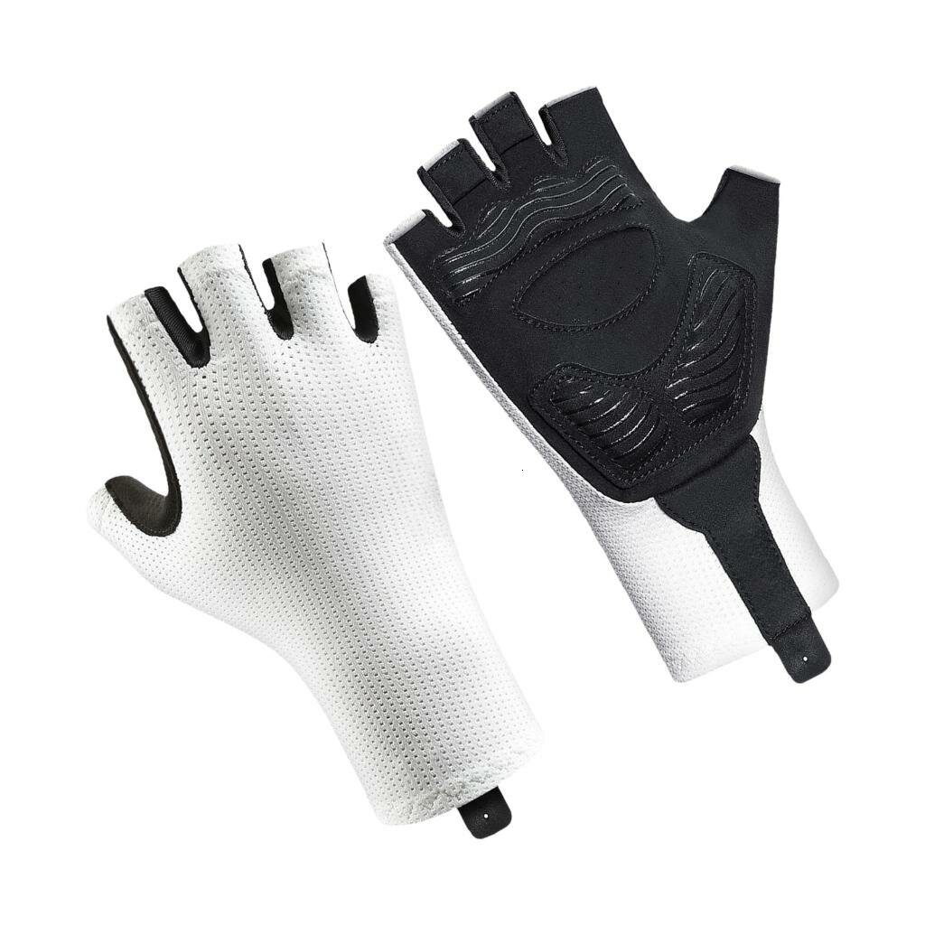Перчатки без пальцев для спорта и вождения, Белый - A0130 XL