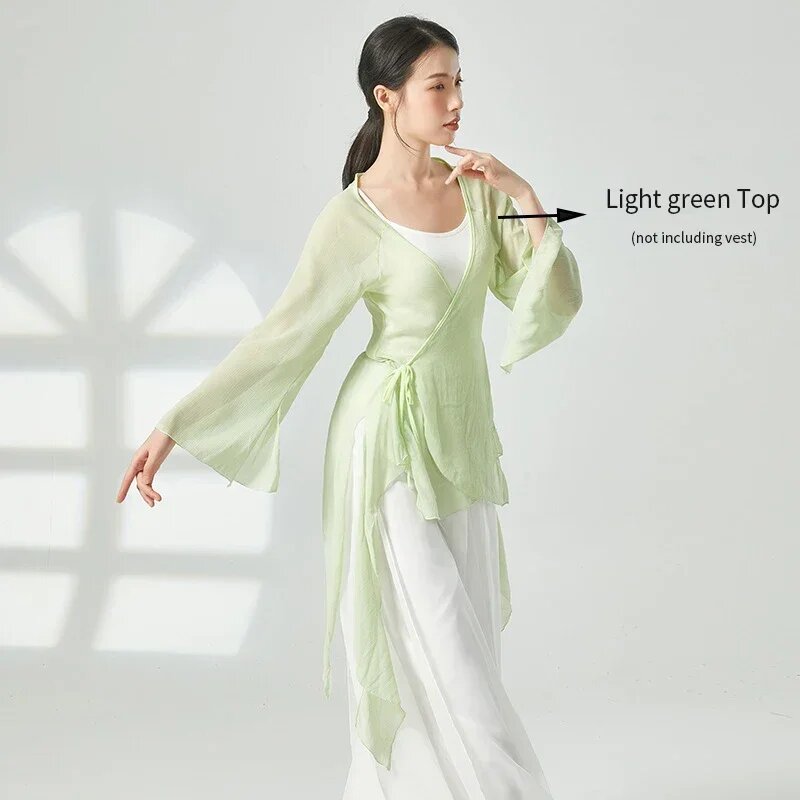 Танцевальный топ Light green Top, размер L