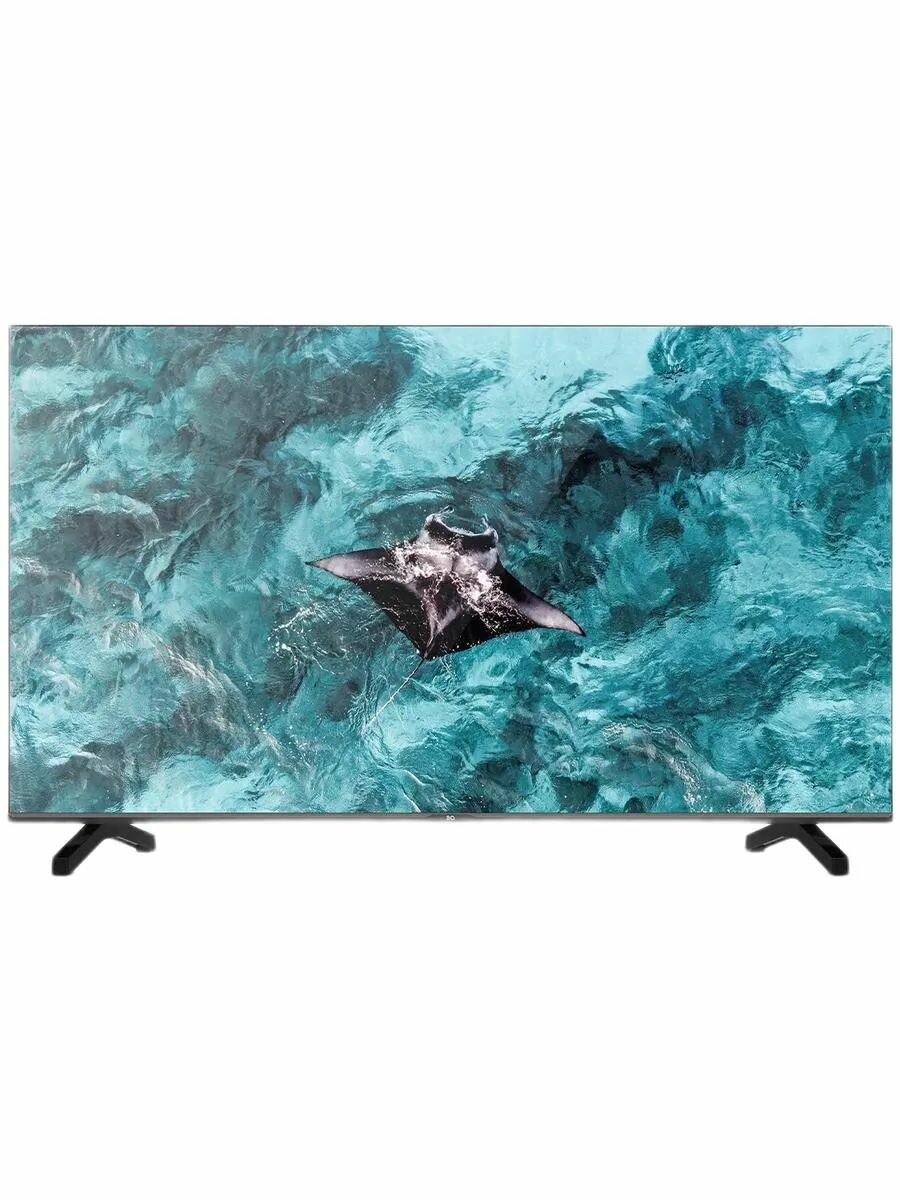 Телевизор 43 дюйма BQ 43F36B, Smart-TV, Диагональ 109 см, Тонкие рамки, Мощность 85 Вт, DVB-T2, Пульт ДУ, Черный