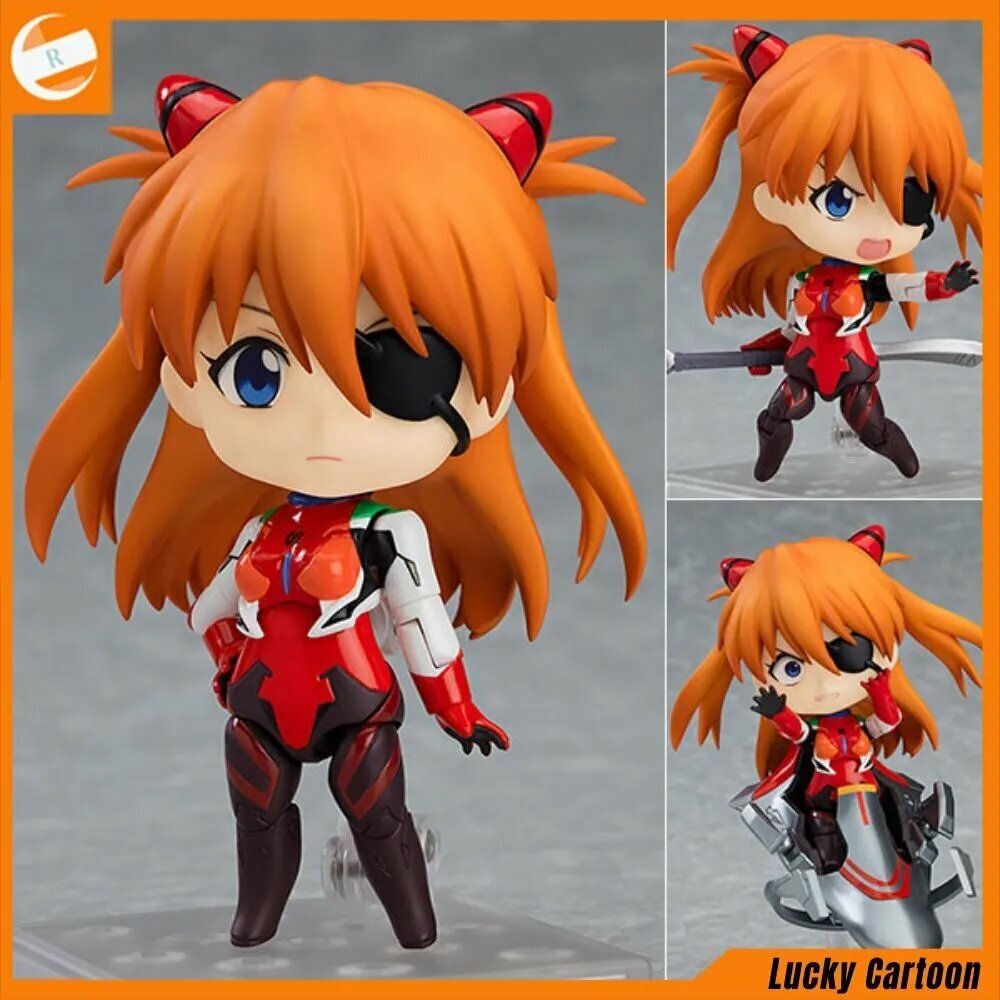 Фигурка Евангелион Аска Лэнгли боевая форма / Neon Genesis Evangelion Asuka Langley Нендороид (10см) 1431