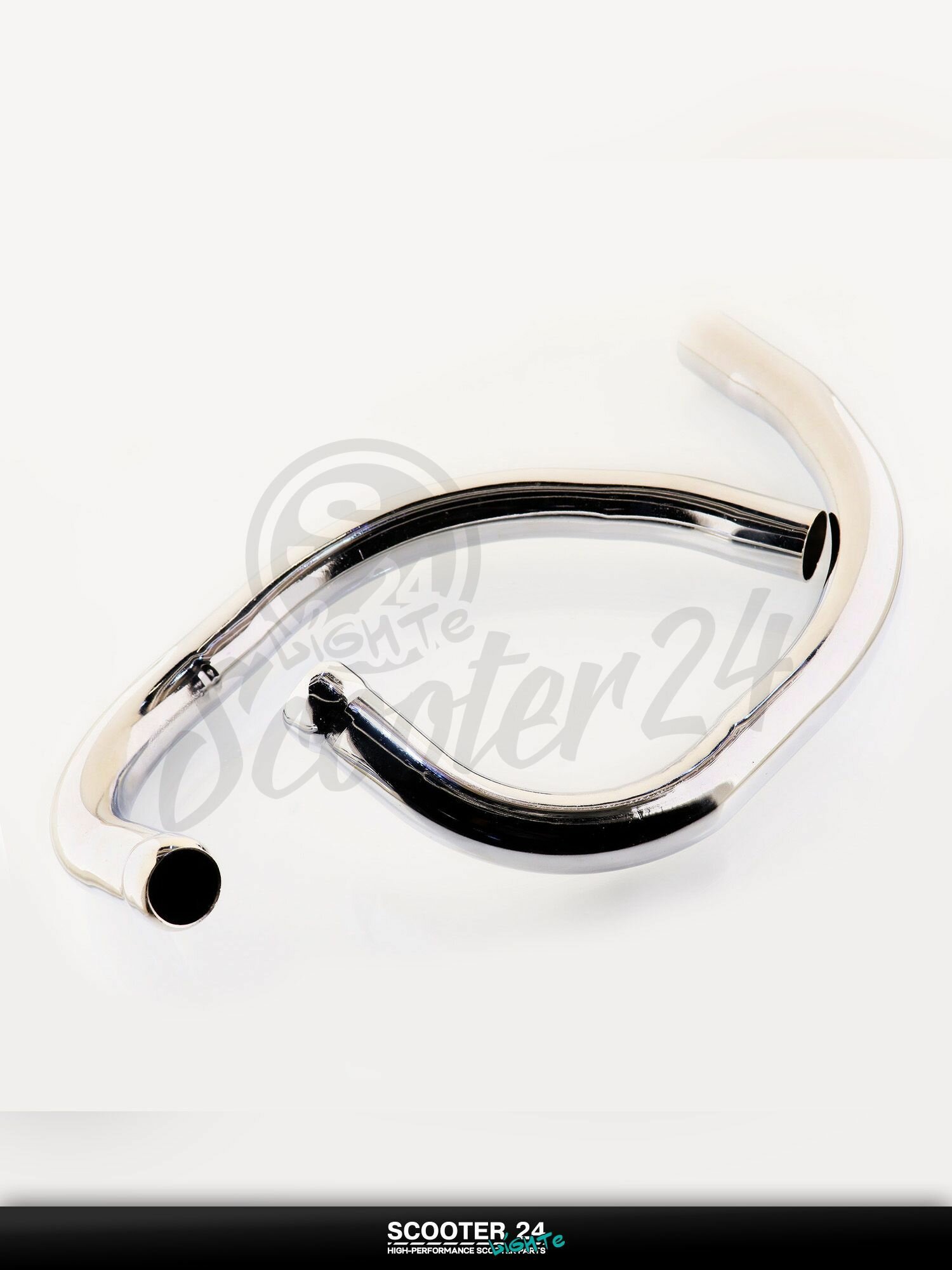 Колено глушителя (пара) на мотоцикл ЯВА 638 люкс EVO, хром