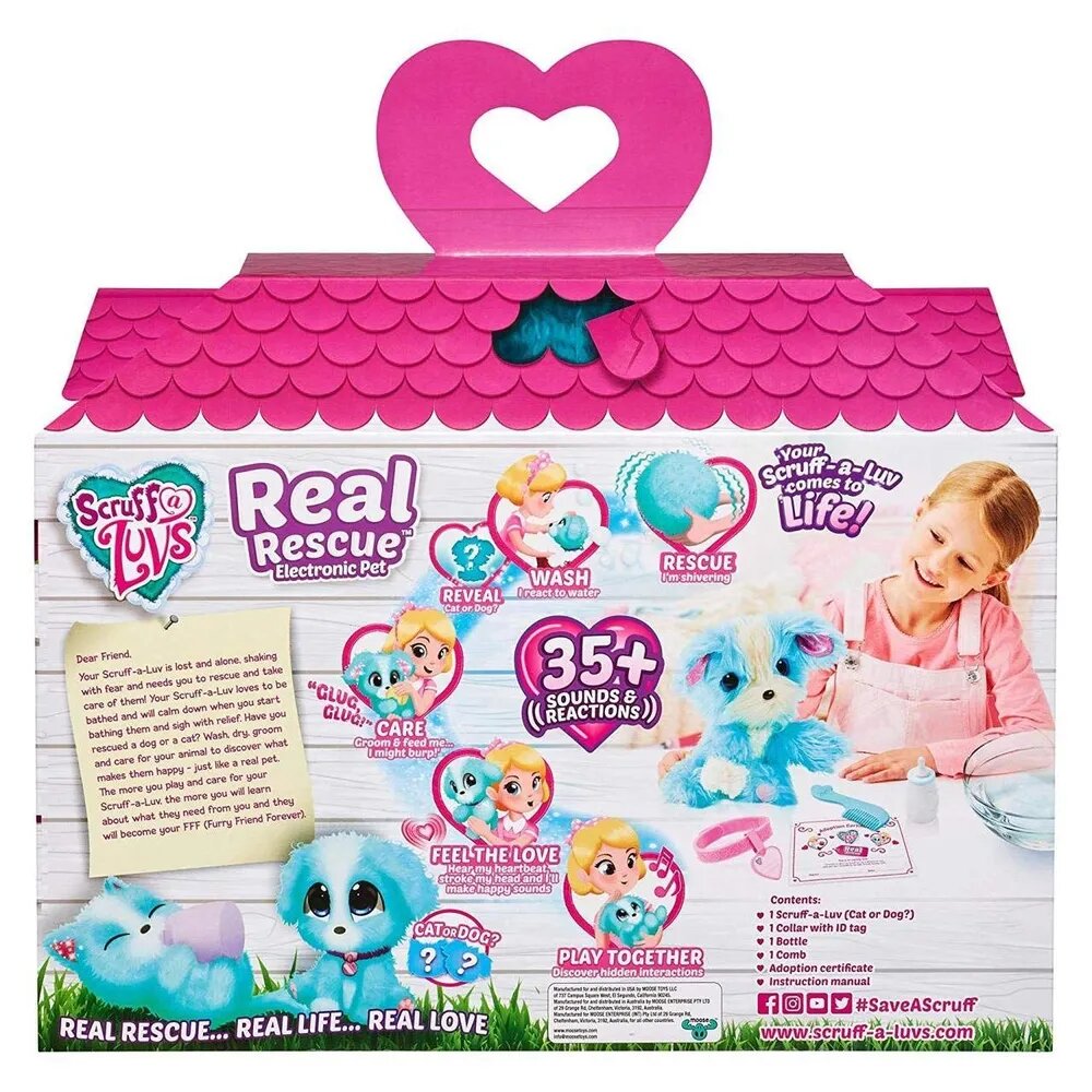 Мягкая интерактивная игрушка Little Live Pets Scruff-a-Luvs Электронный питомец-сюрприз собака 24 см — фото 1