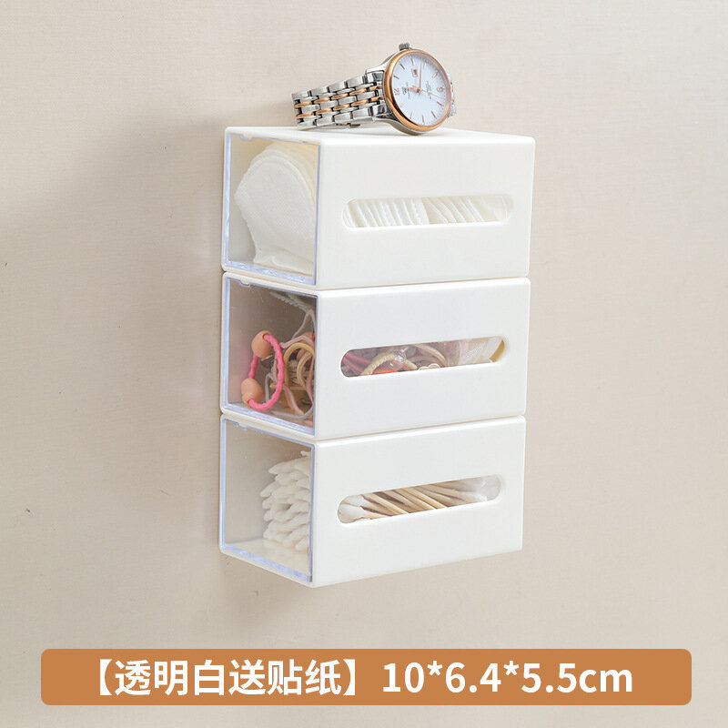 Водонепроницаемая коробка для хранения в ванной, коробка для салфеток, коробка для макияжа, коробка для хлопка, полка без сверления, телескопическая коробка для хранения, бестселлер для кросс-бордер