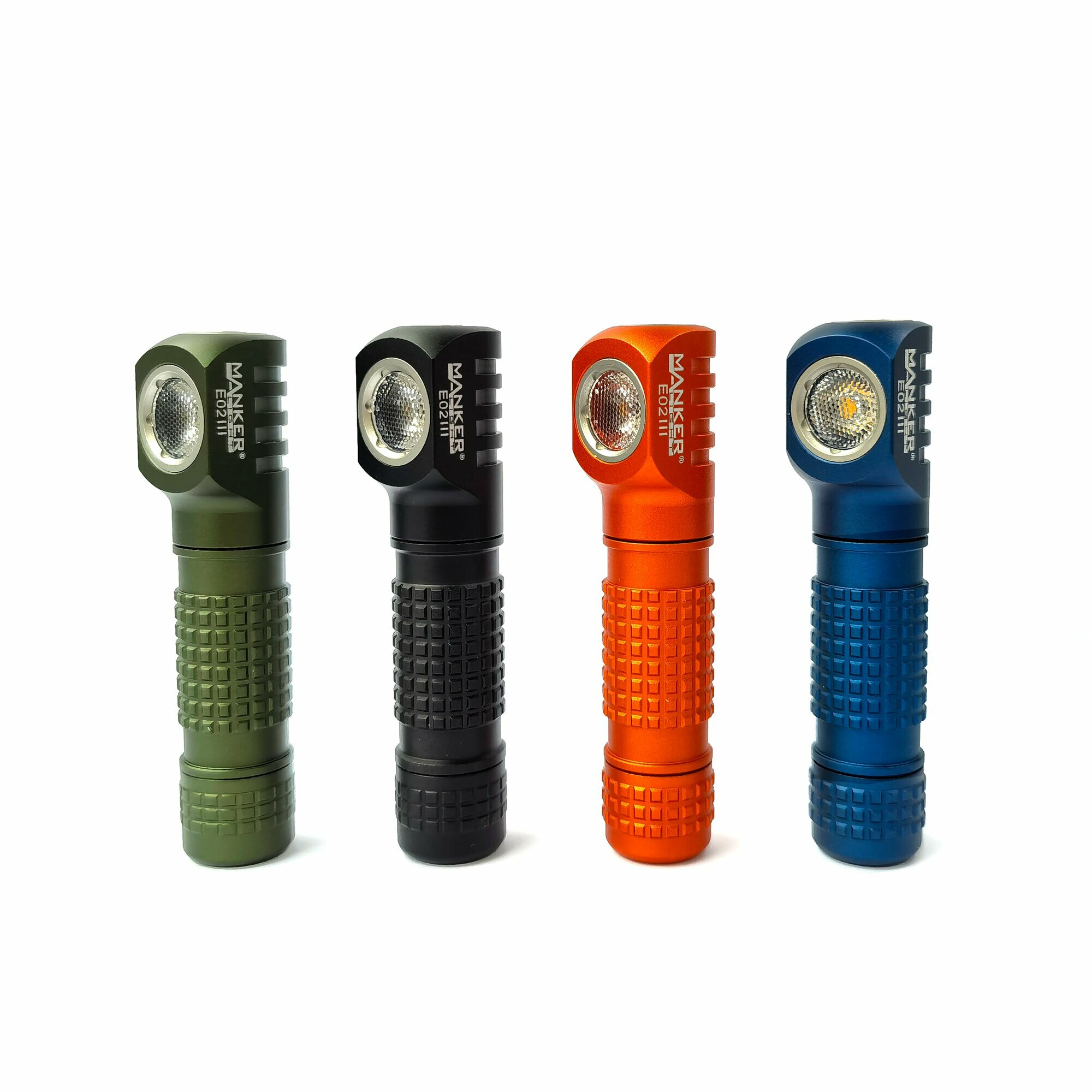 Mankerlight E02 III Угловой фонарик алюминиевый Green, 519A 4000K High CRI, With Headband