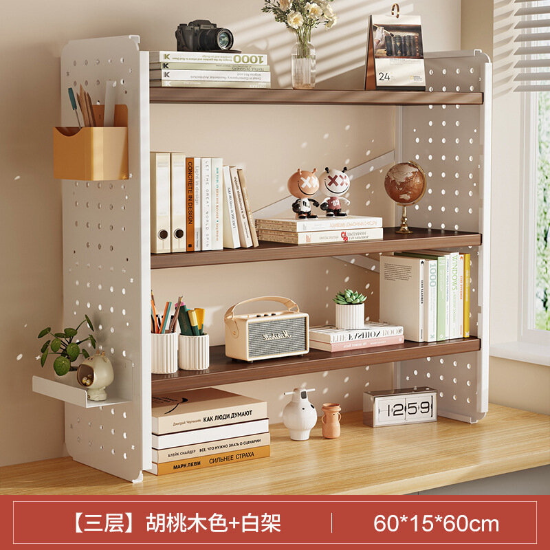 Стеллаж для хранения на столе, органайзер для компьютерного стола, домашний игровой комнатный офисный органайзер, полка для студенческого стола, перфорированная панель