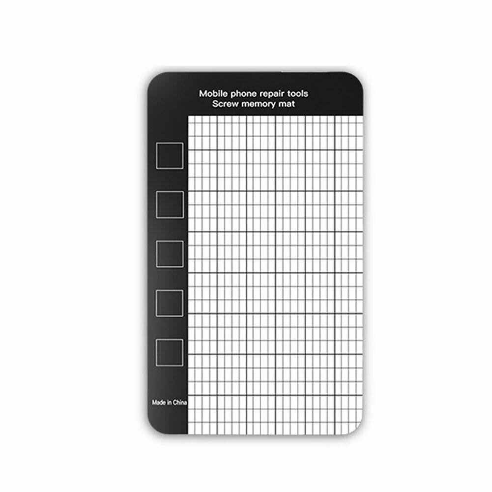 BaYuYPOO Magnetico Vite Mat Grafico di Memoria Lavoro Pad 145 × 90 мм Vite Mat Memory Work Pad Piccole Viti Repai Per Mobile Tool Phone O3M7