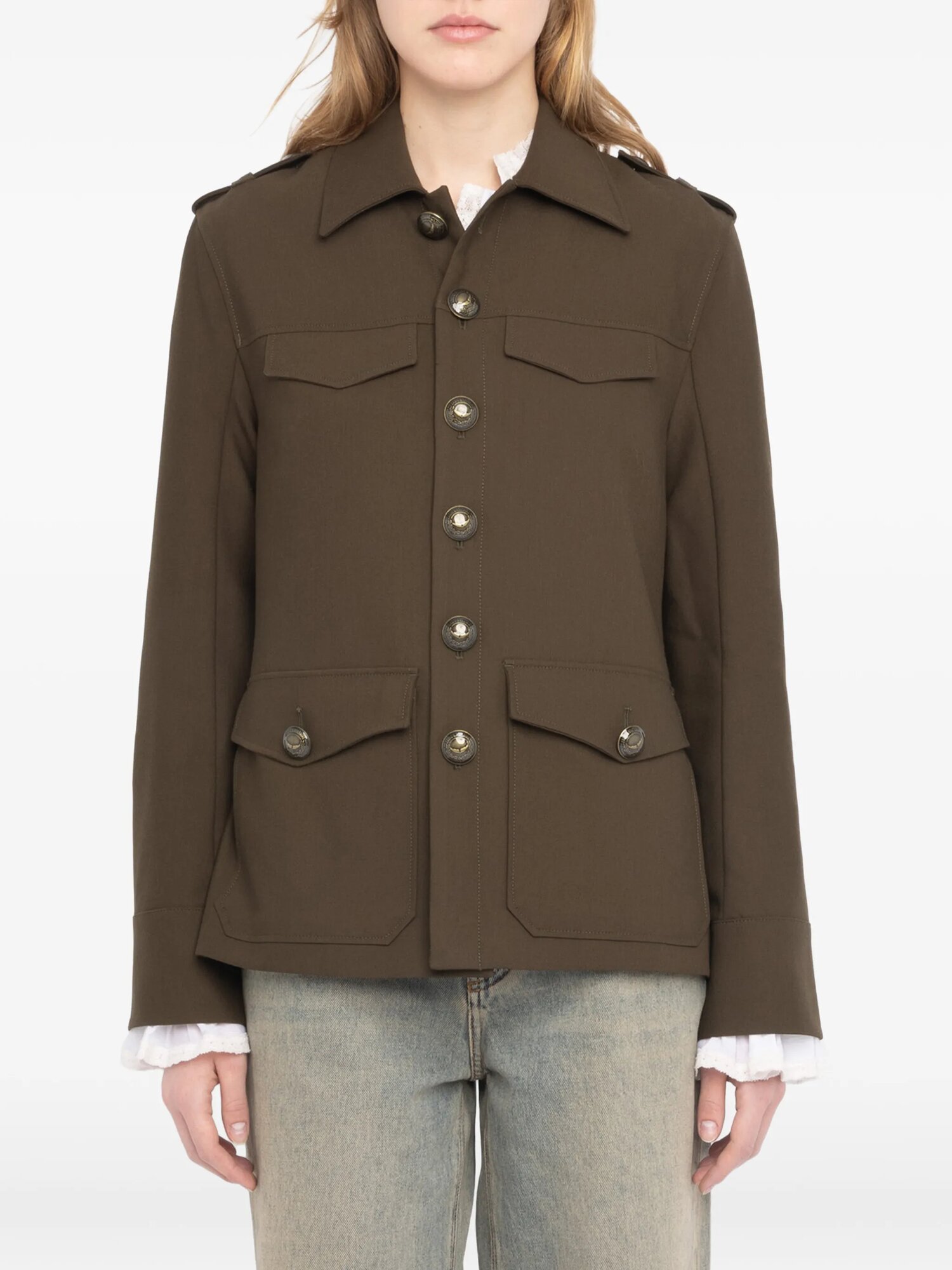 Куртка ZADIG & VOLTAIRE Button pocket jacket, размер 38 — фото 1