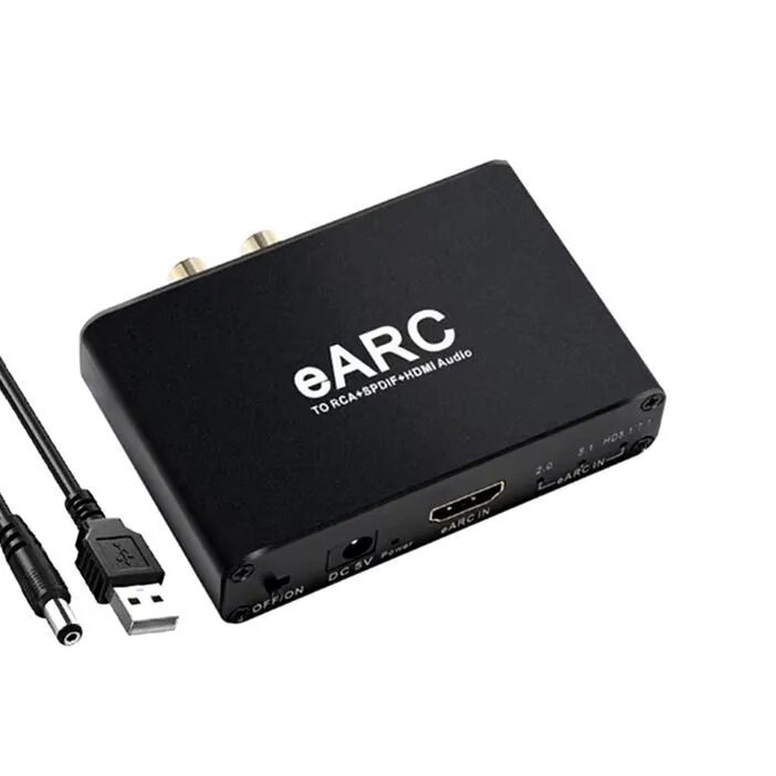 Конвертер PALMEXX AY228 eARC to SPDIF+RCA+AUX+HDMI, 2.0/5.1/7.1 , 192kHz/24bit