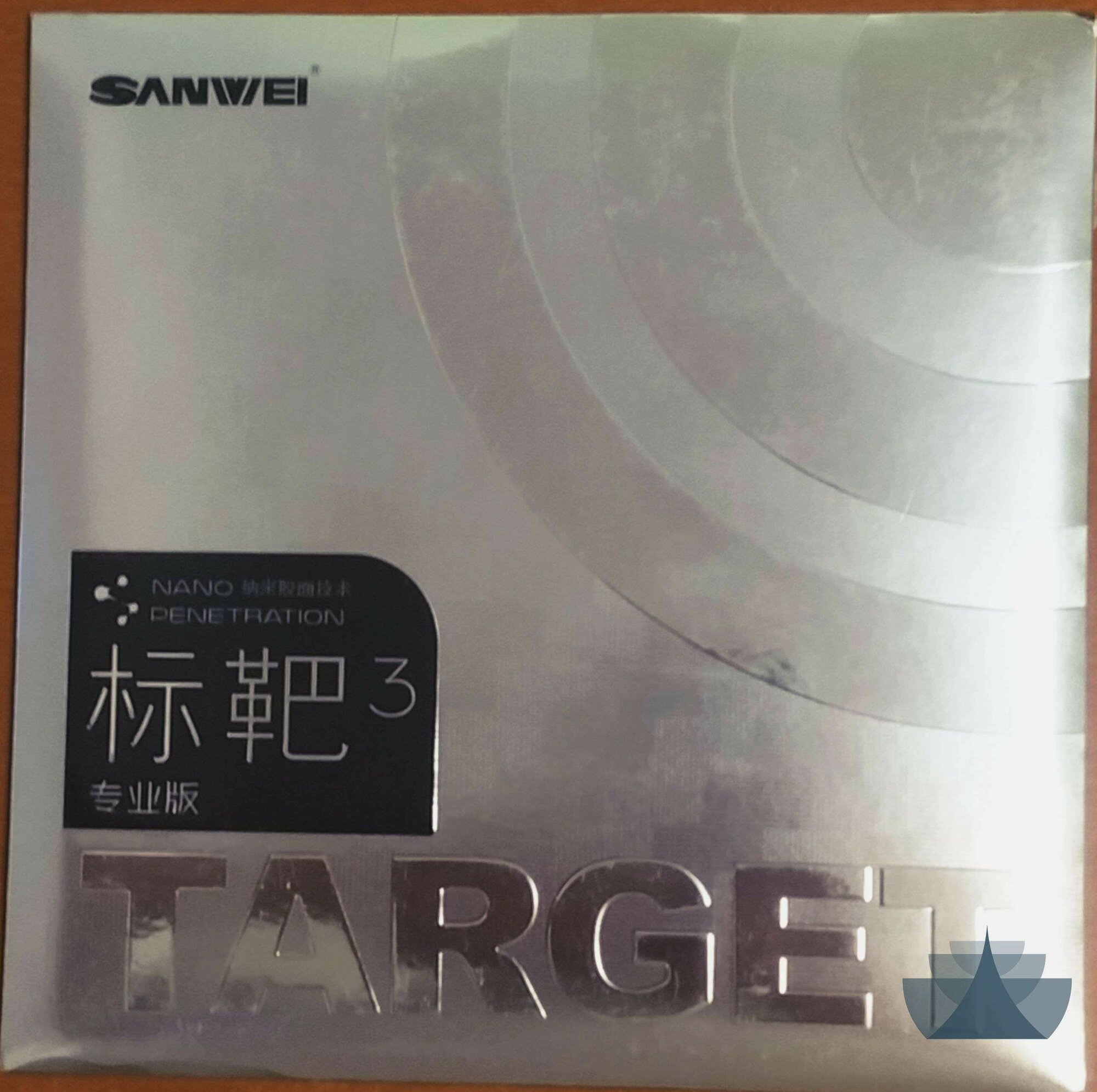 Накладка SANWEI TARGET 3 Pro national 39гр красная на ракетки для настольного тенниса.