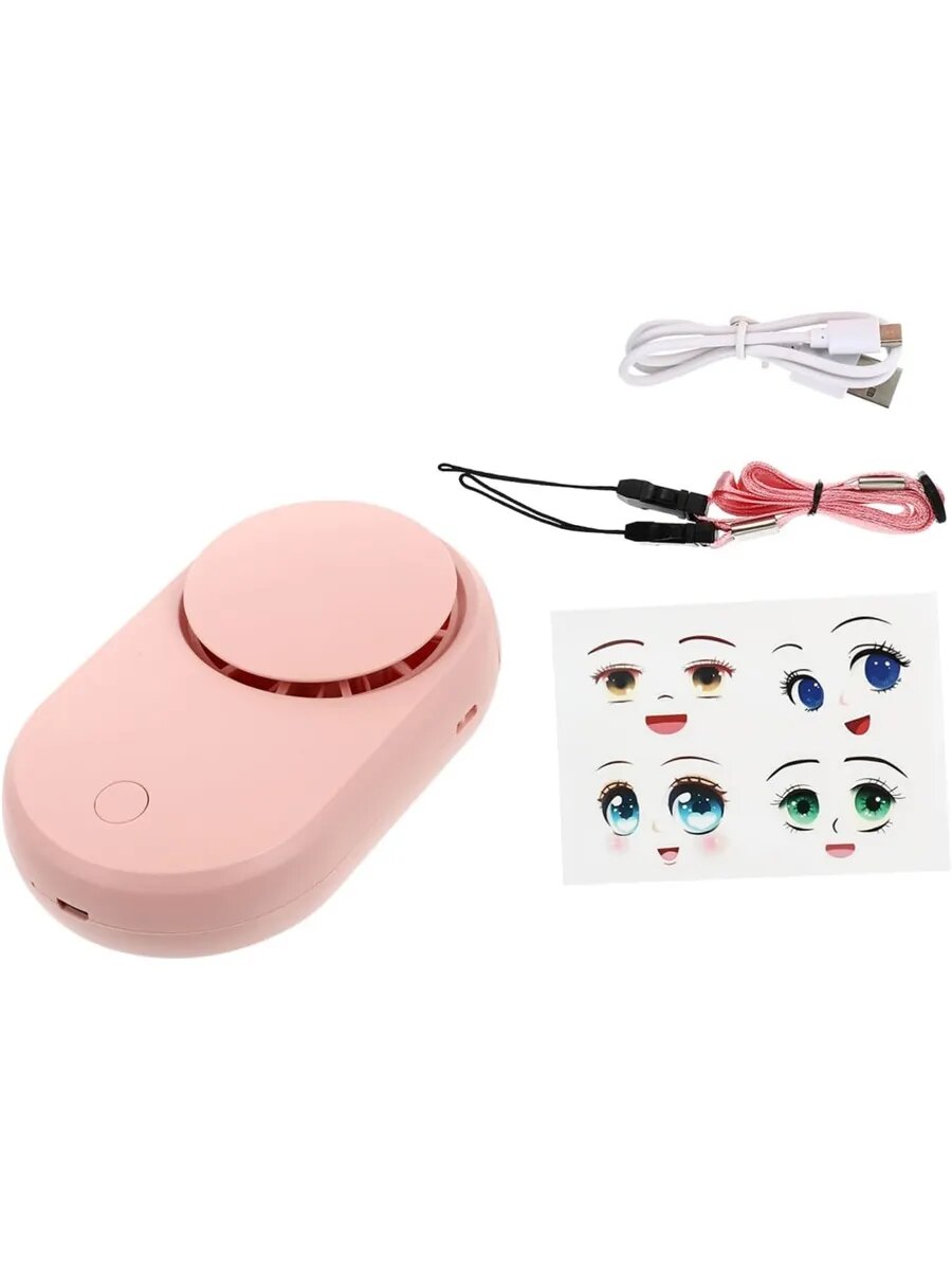 Вентилятор в стиле мультфильмов с зарядкой через USB