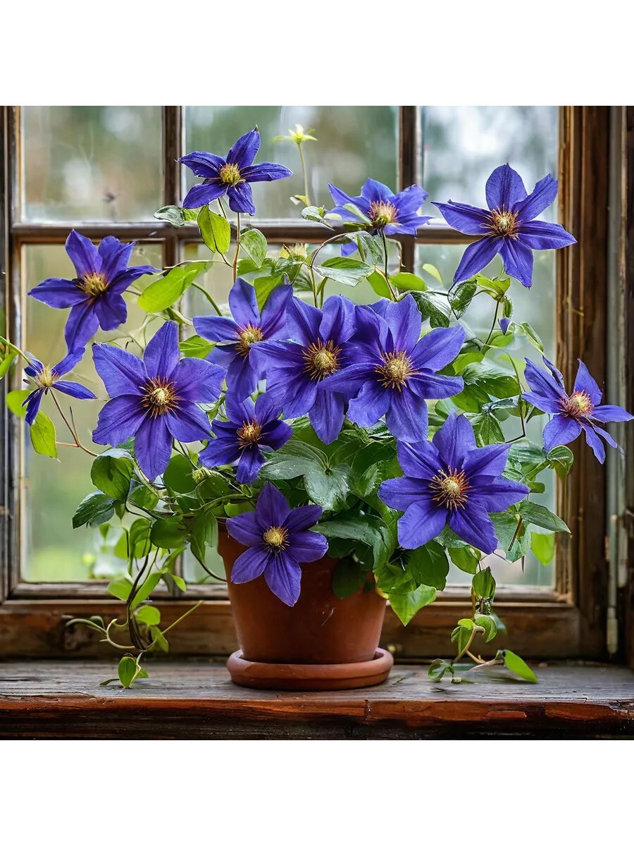 Клематис синий, семена