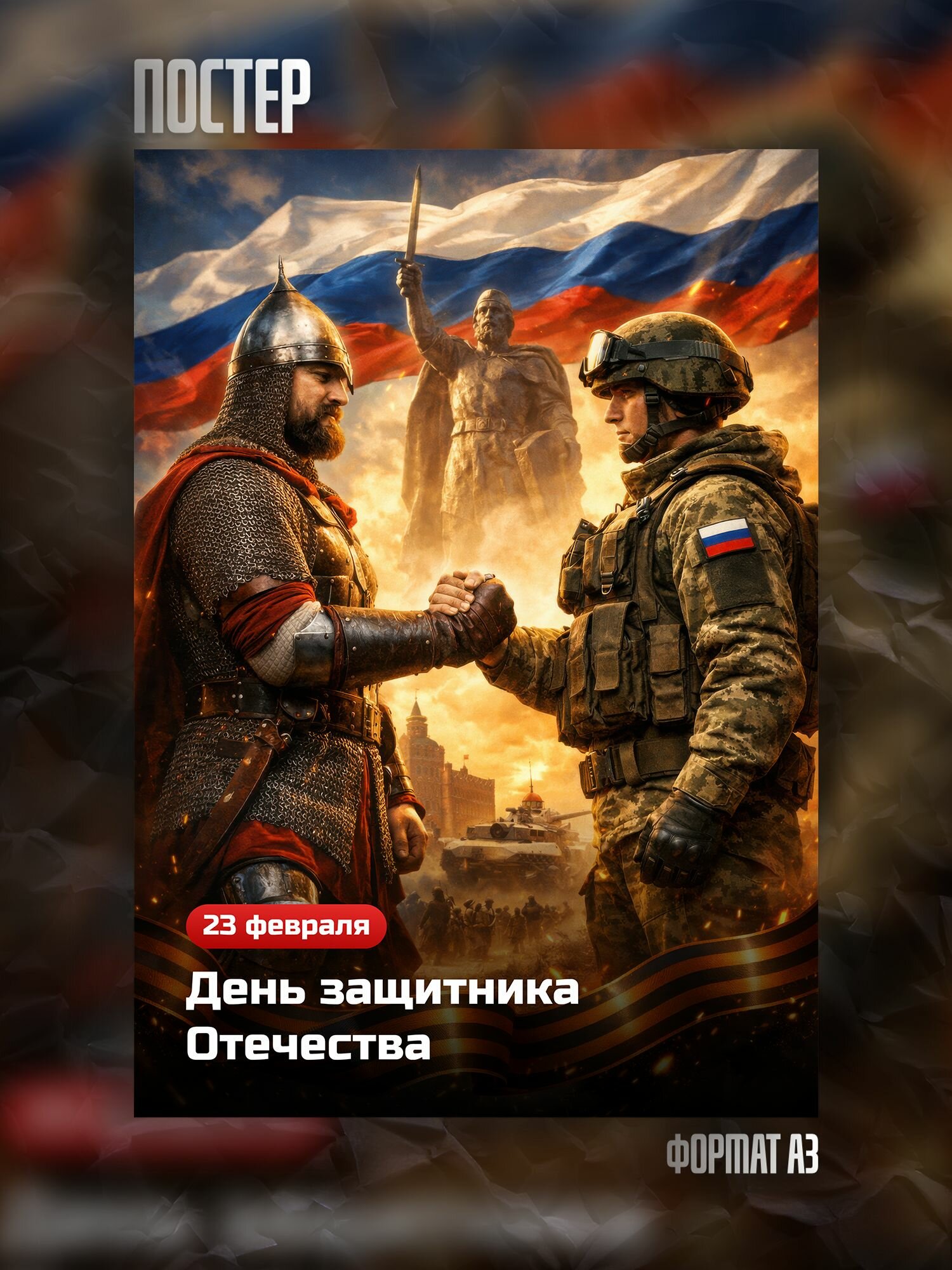 Плакат 23 февраля