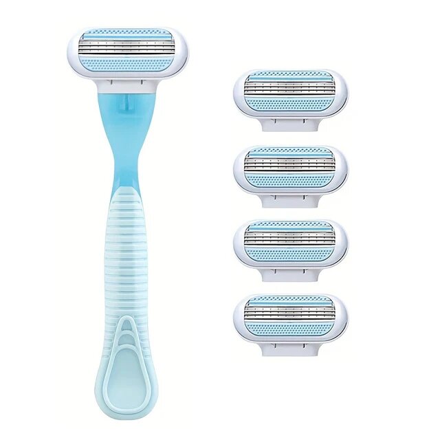 4-24 лезвия, трехслойные лезвия для бритвы, подходят для бритв Venus, женская безопасная бритва, может использоваться для удаления волос на лице, руках и ногах.