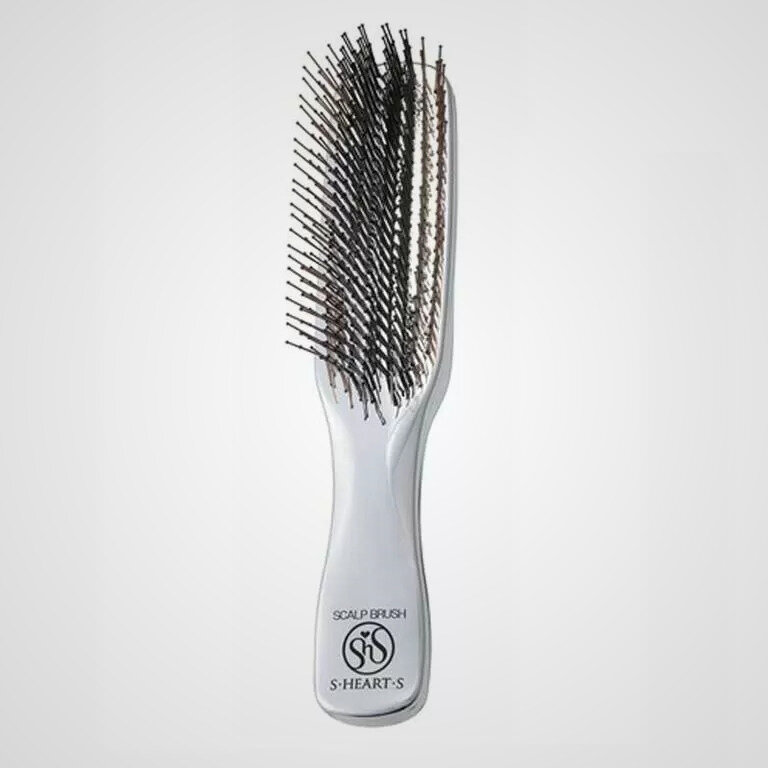 Расческа Scalp Brush Professional PLUS удлиненная (серебро) S-HEART-S Scalp Brush Plus Расческа 1 шт