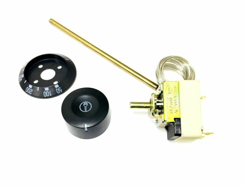 Терморегулятор 50 - 500 С (взаимозамена EGO 50-455 С / 55.19082.805) керамический для пицца-печи ITALFORNI, MORETTI, MBM, NOSEM, PIZZA GROUP